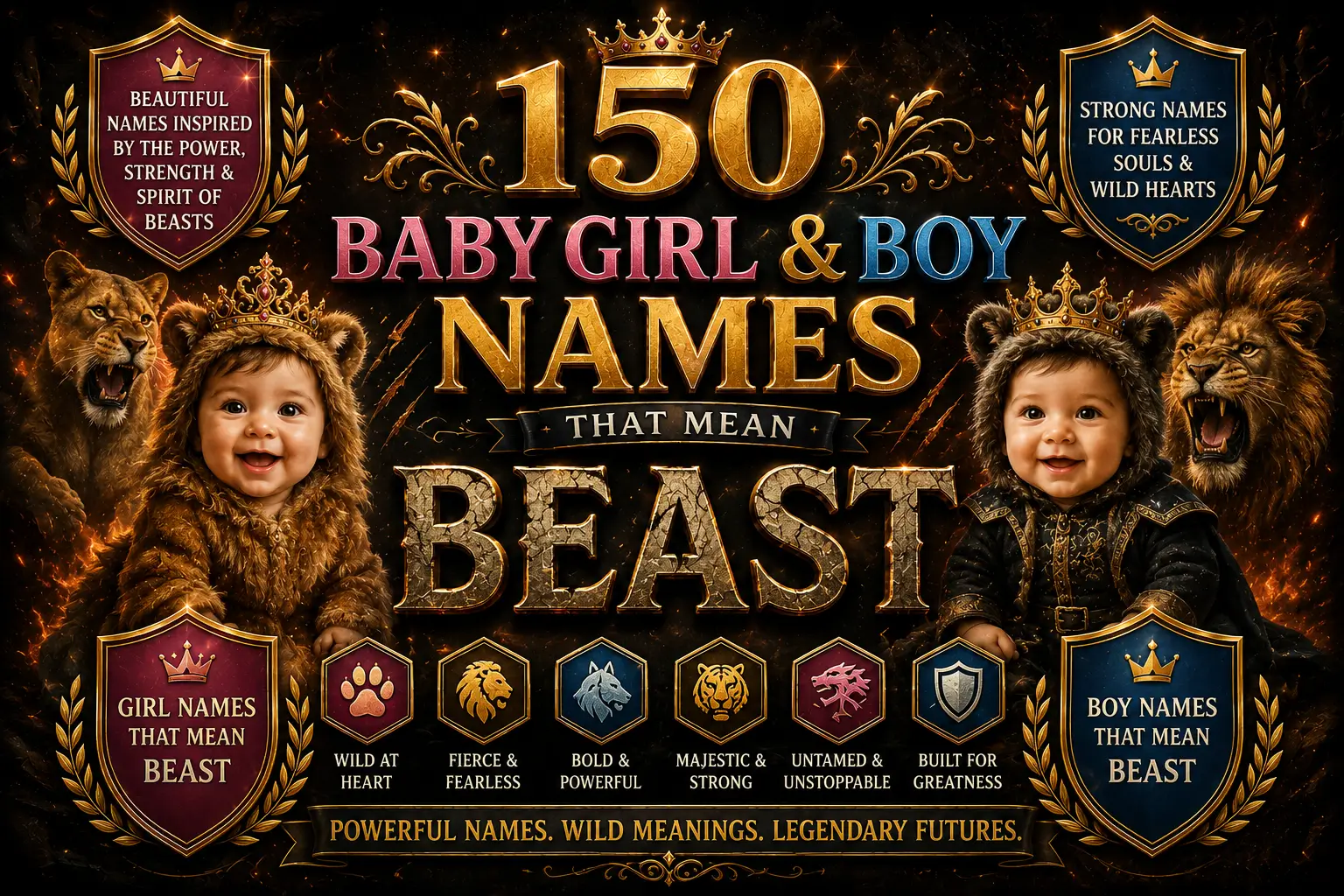150 Baby Girl & Boy Names That Mean Beast