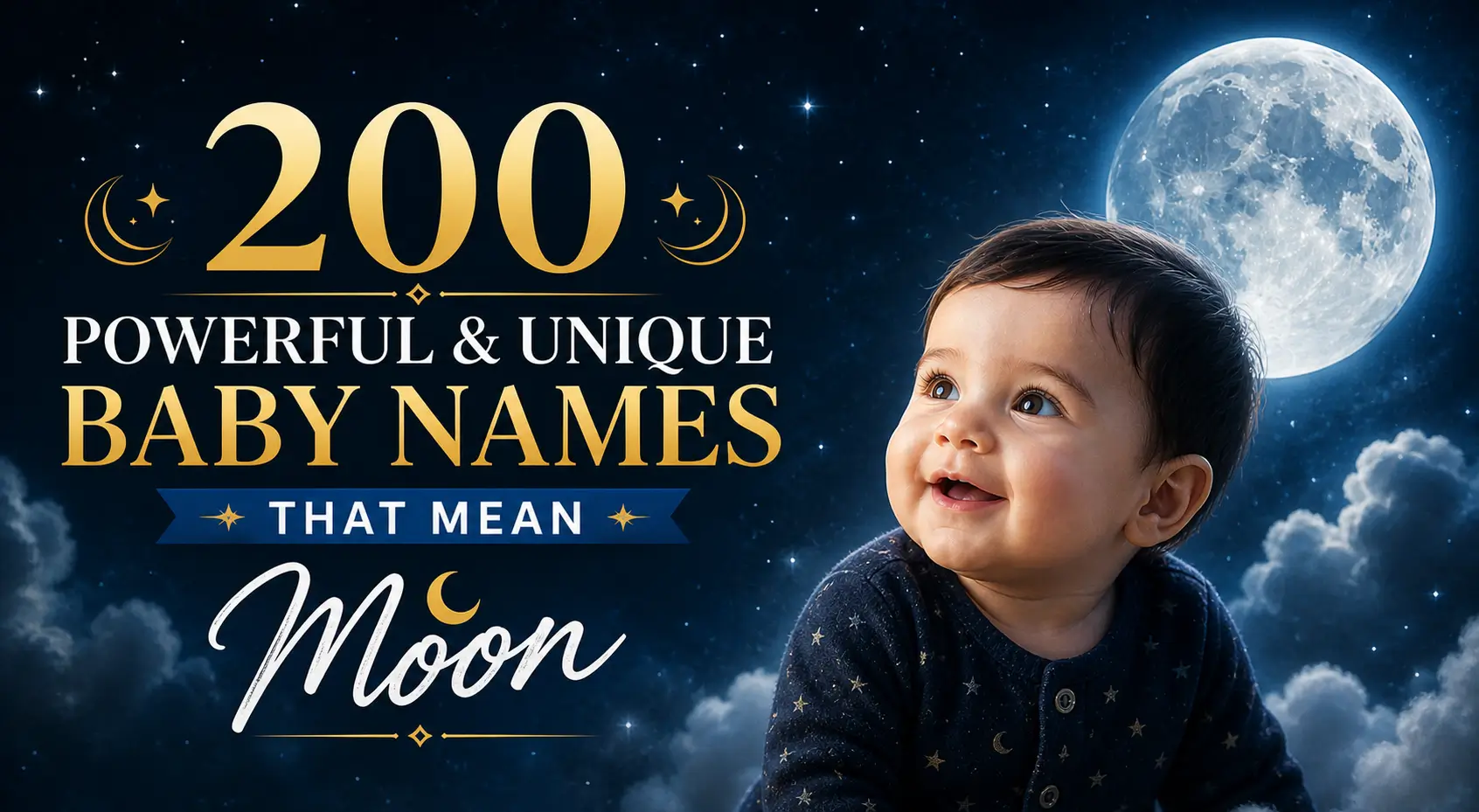 200+ Unique Baby Names That Mean Moon